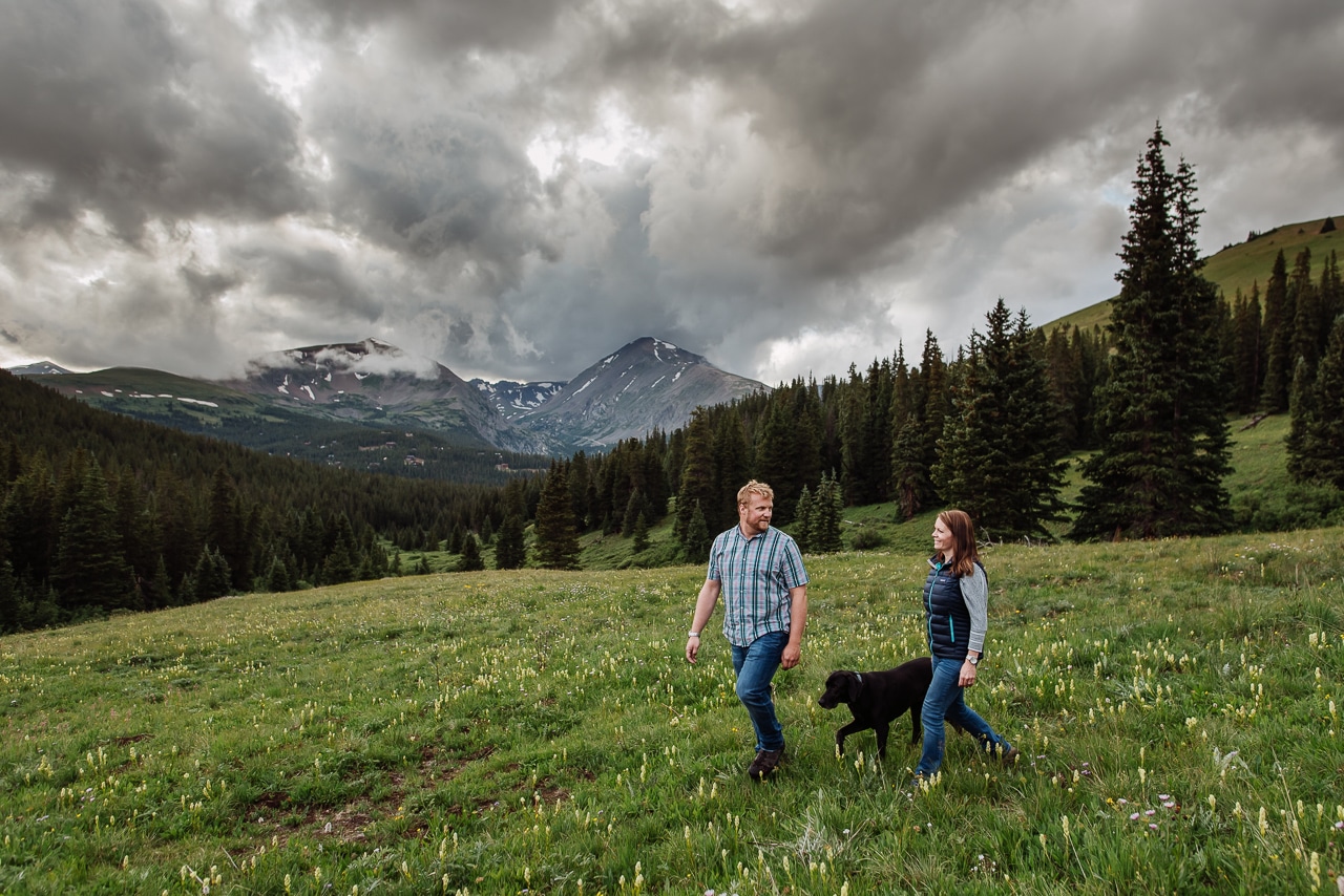 Sarah and Matt Breckenridge Colorado Engagement Session
